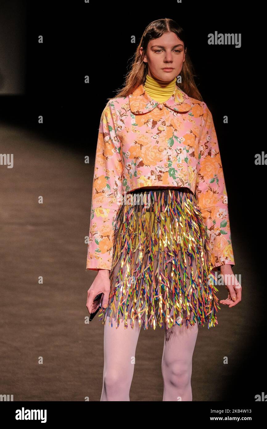 A model walks the runway 'Steps AW 19/20' during the 404 studio fashion ...