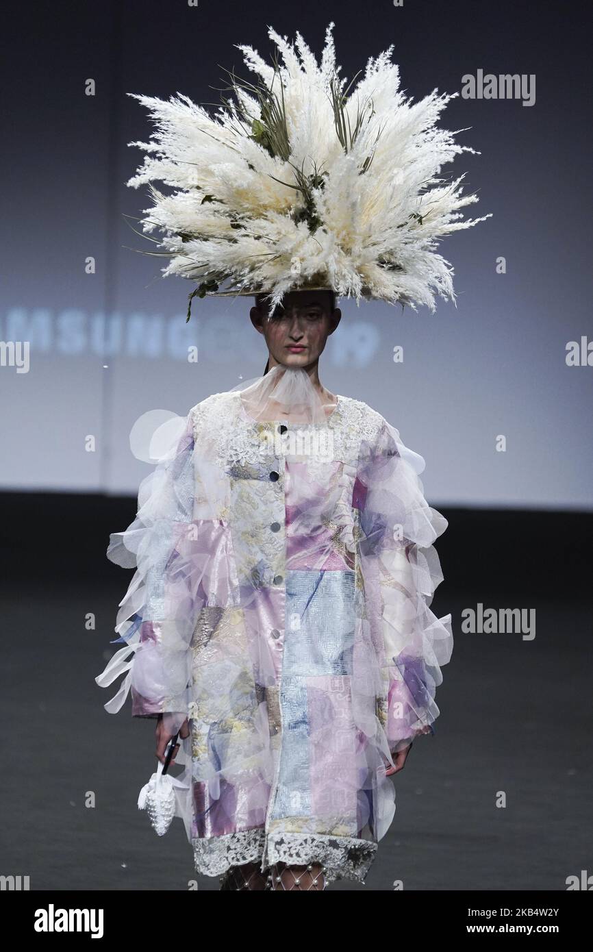 A model walks the runway 'Steps AW 19/20' during the REVELIGION fashion ...