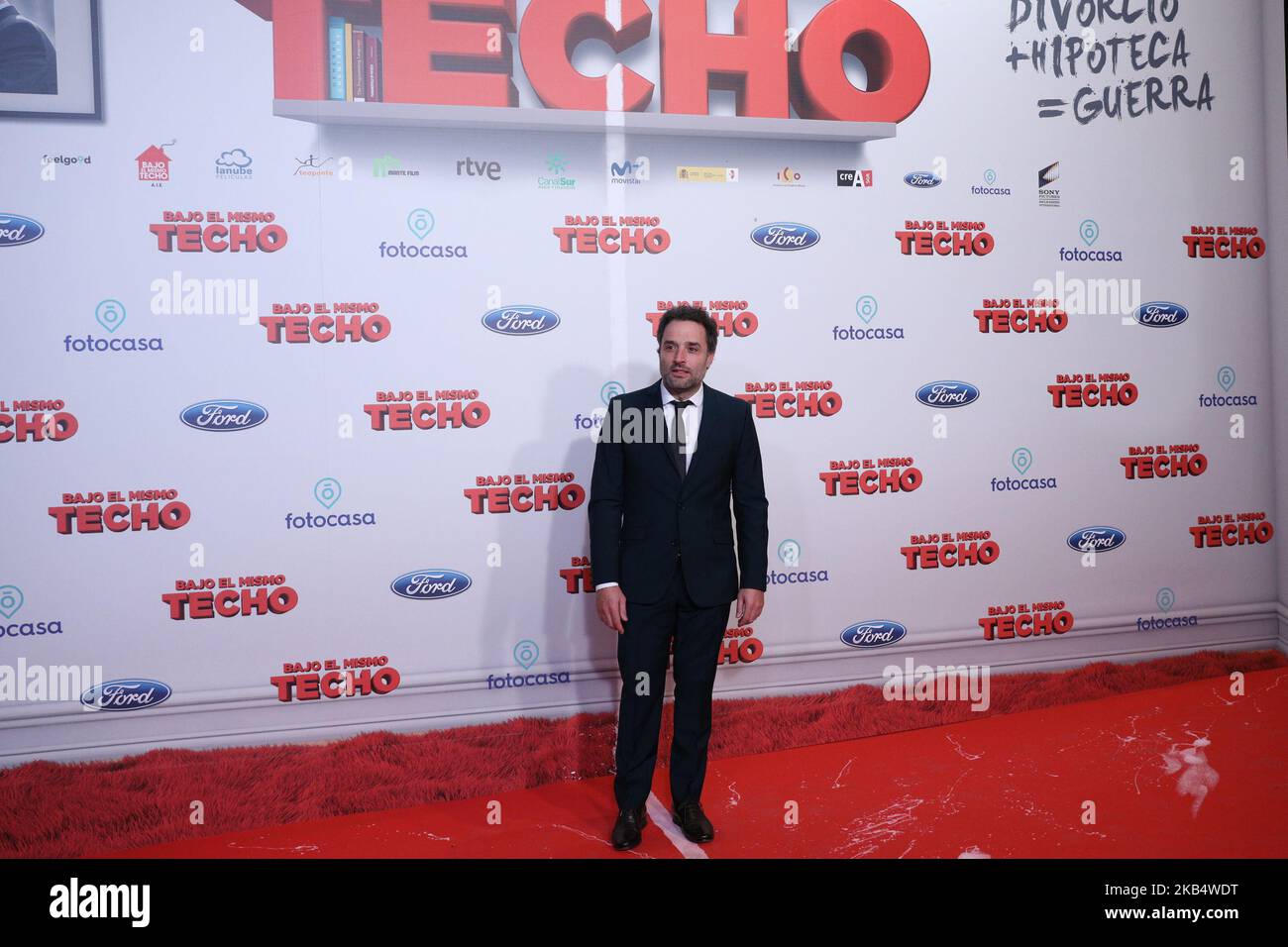 Daniel Guzman, Spanish actor, attended the premiere, posing in the ...