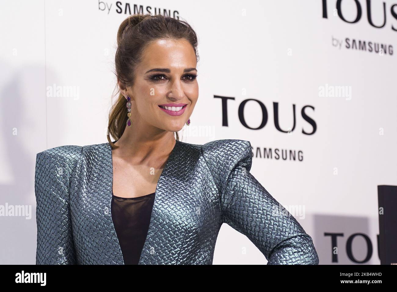 the actress Paula Echevarria attends the presentation of the new galaxy ...