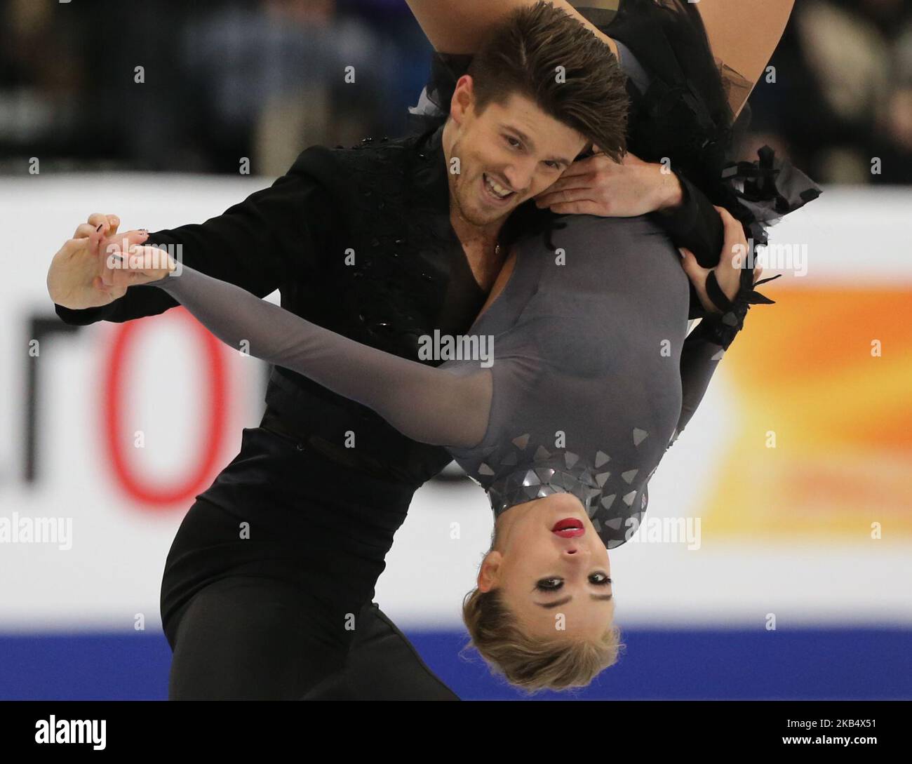 Alexandra Stepanova and Ivan Bukin of Russia compete in the Ice Dance ...