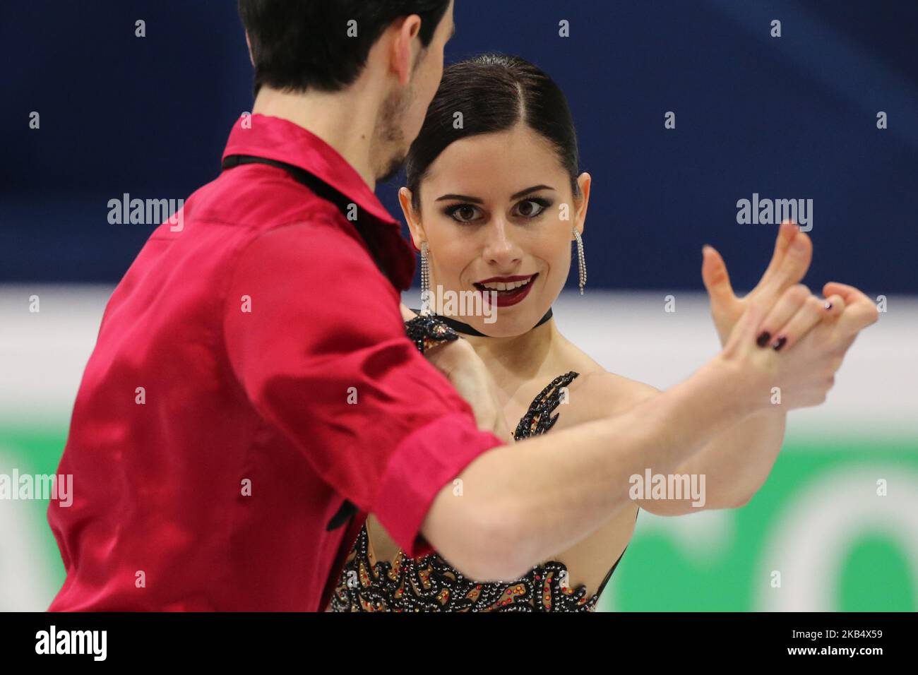Jasmine Tessari and Francesco Fioretti of Italy compete in the Ice ...
