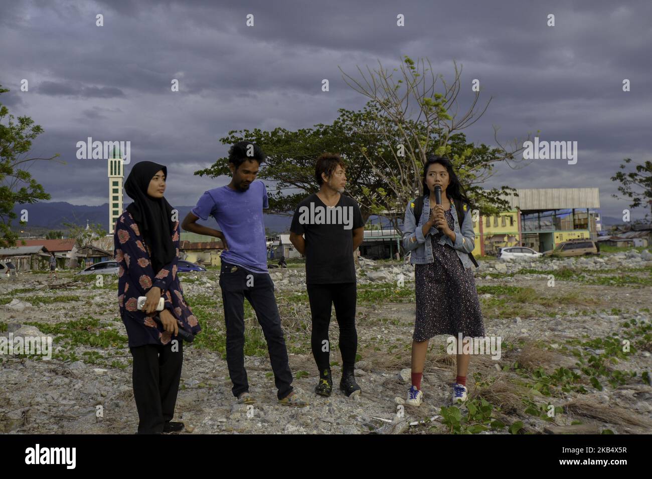 Japanese artist, Daisuke Takeya (second from the right) performed "Yellow Memories" on Talise ...