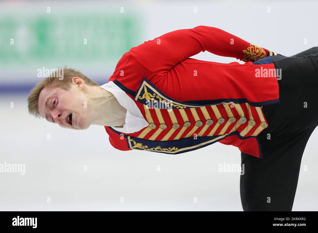 Alexander Samarin of Russia competes in the Men's Free Skating during ...