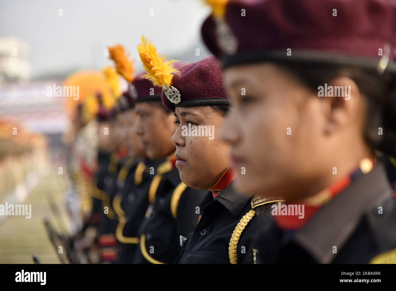 Women commandos of Assam police 'Virangana' personnel during the 70th ...