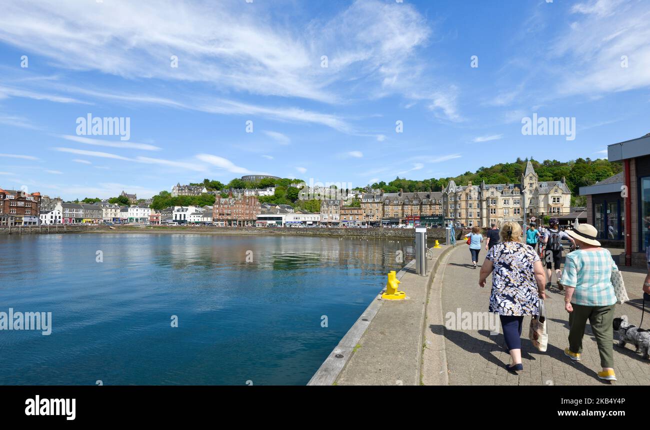 Oban Town and quayside harbour Argyll Scotland Stock Photo - Alamy