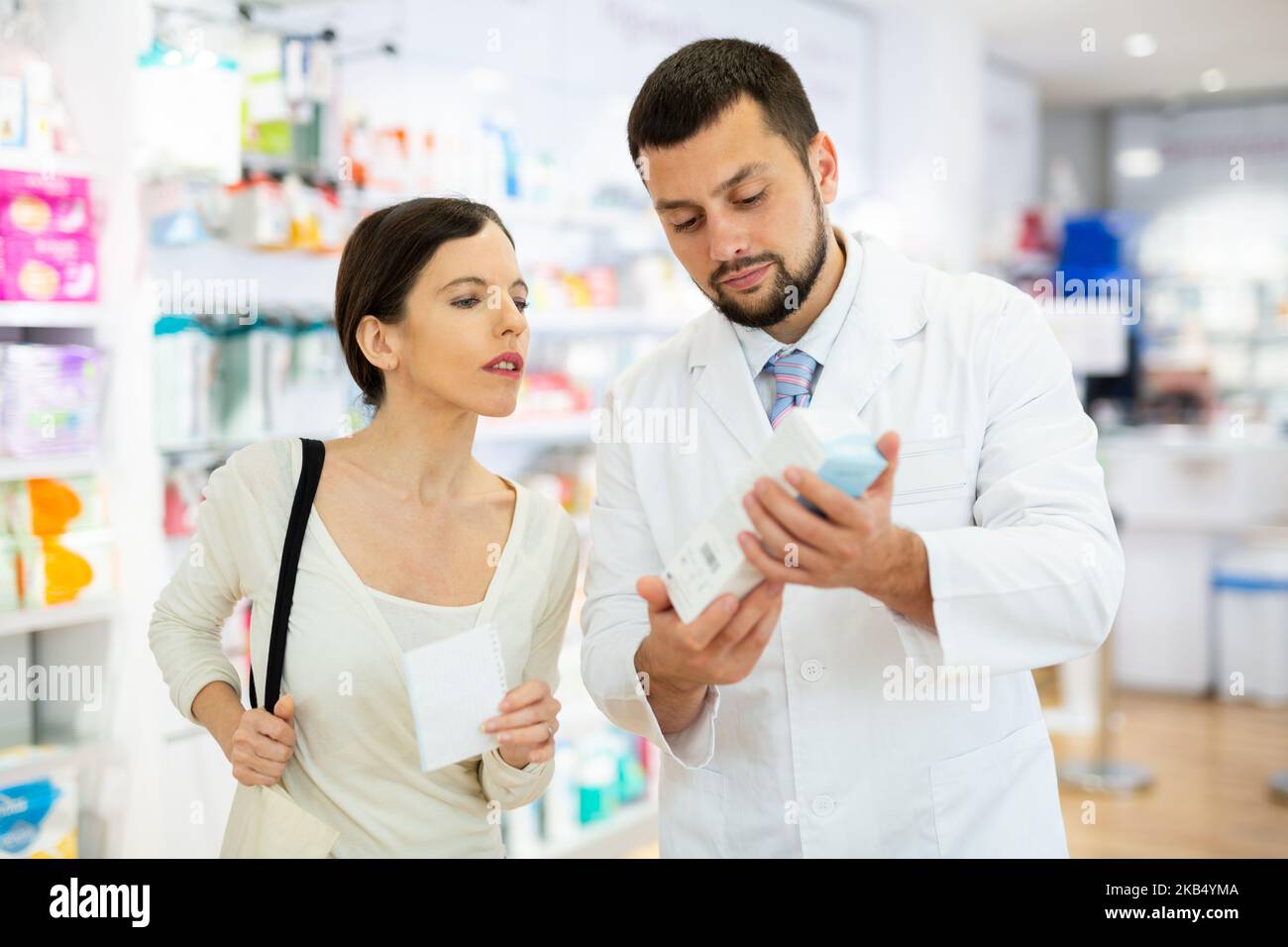 Woman asking questions skin hi-res stock photography and images - Alamy