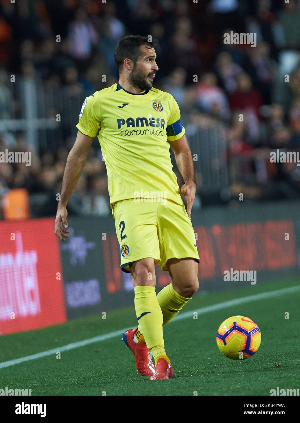 Mario Gaspar of Villarreal CF during the La Liga Santander match ...