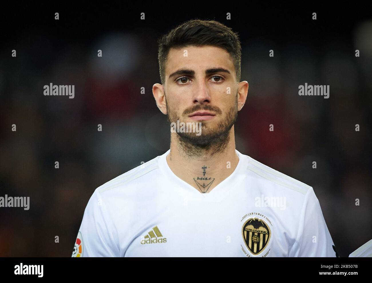 Cristiano Piccini of Valencia CF during the La Liga Santander match ...