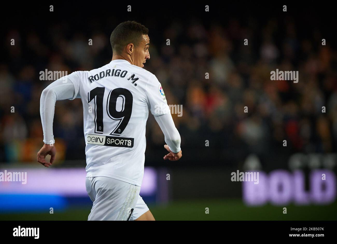 Rodrigo Moreno of Valencia CF during the La Liga Santander match ...