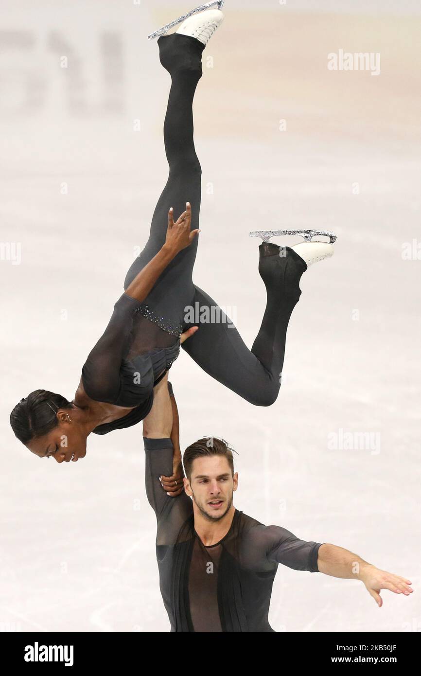 Vanessa James and Morgan Cipres of France compete in the Pairs Free ...