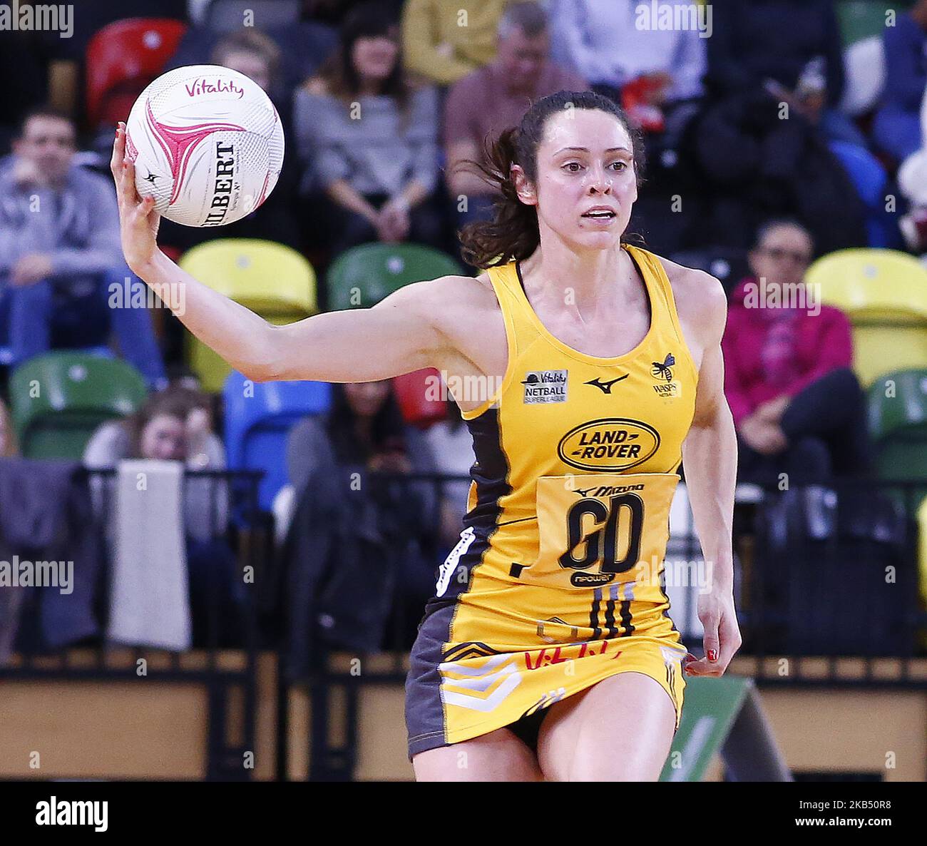 Hannah Knights of Wasps Netball during Vitality Netball Super League ...