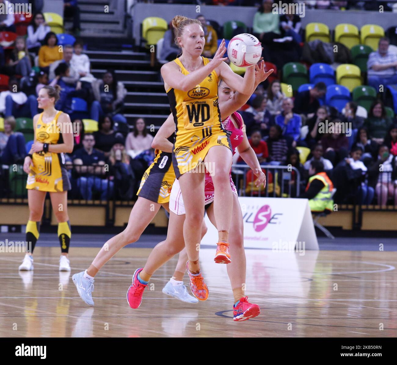 Sam May of Wasps Netball during Vitality Netball Super League Round 3 ...