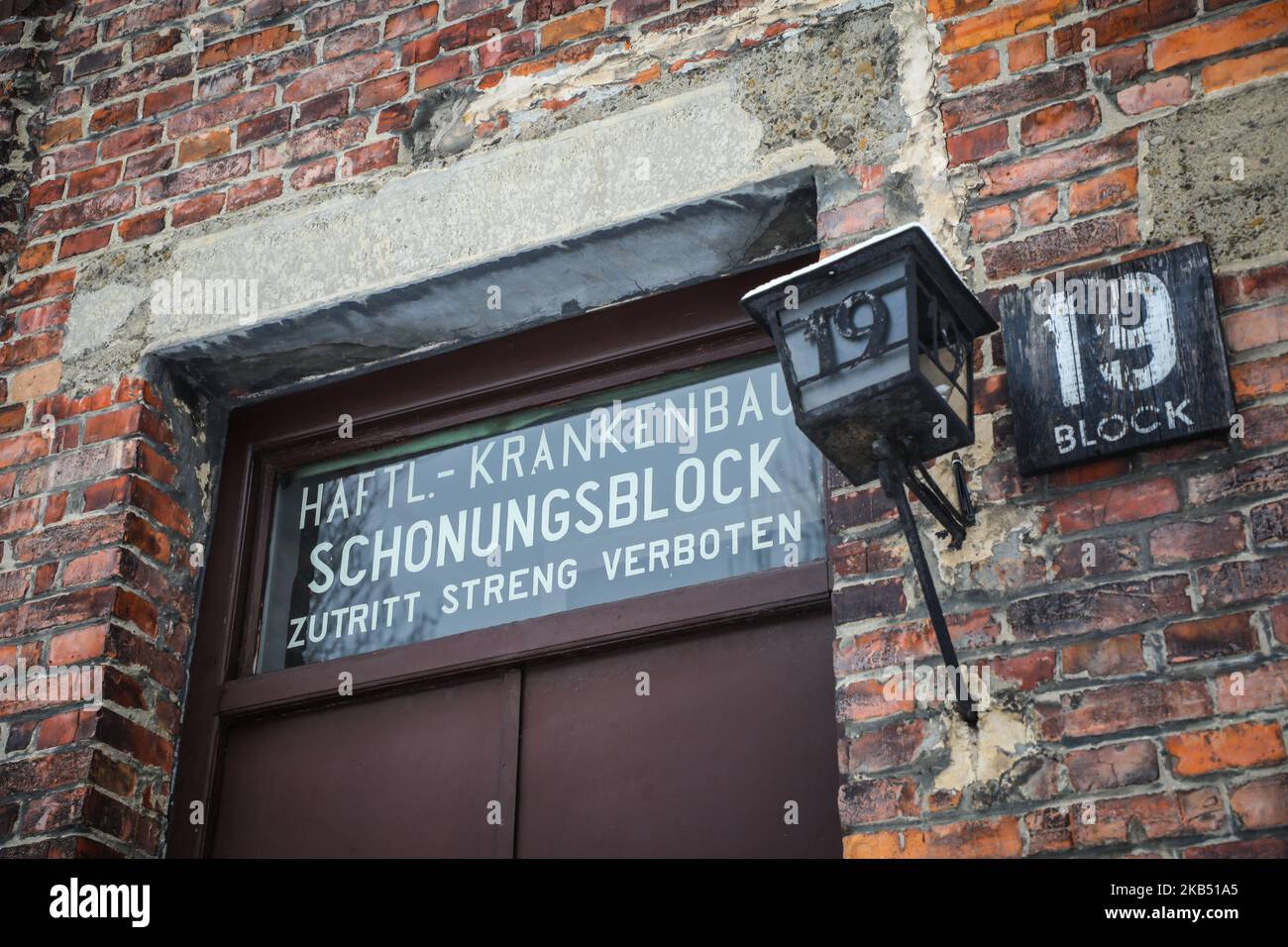 Brick building on block auschwitz hi-res stock photography and images ...