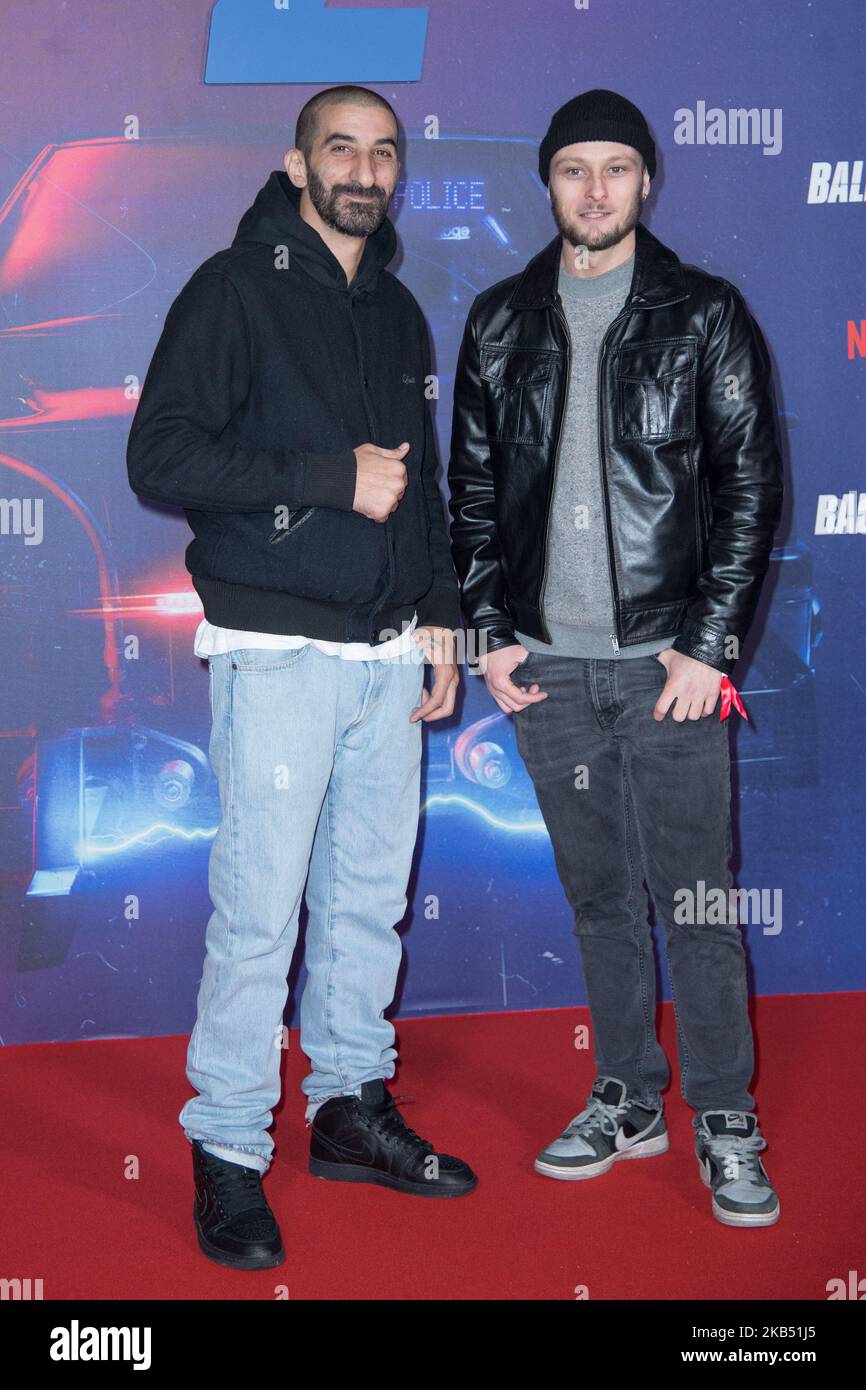 Hedi Bouchenafa and Rod Paradot attending the Balle Perdue 2 Premiere ...