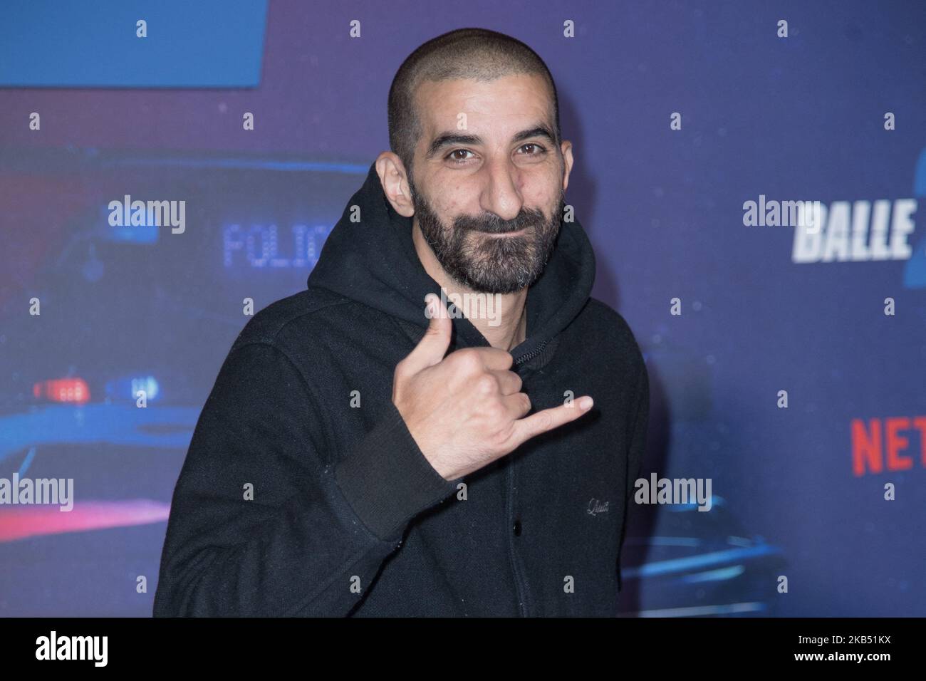 Hedi Bouchenafa attending the Balle Perdue 2 Premiere at the Mk2 ...