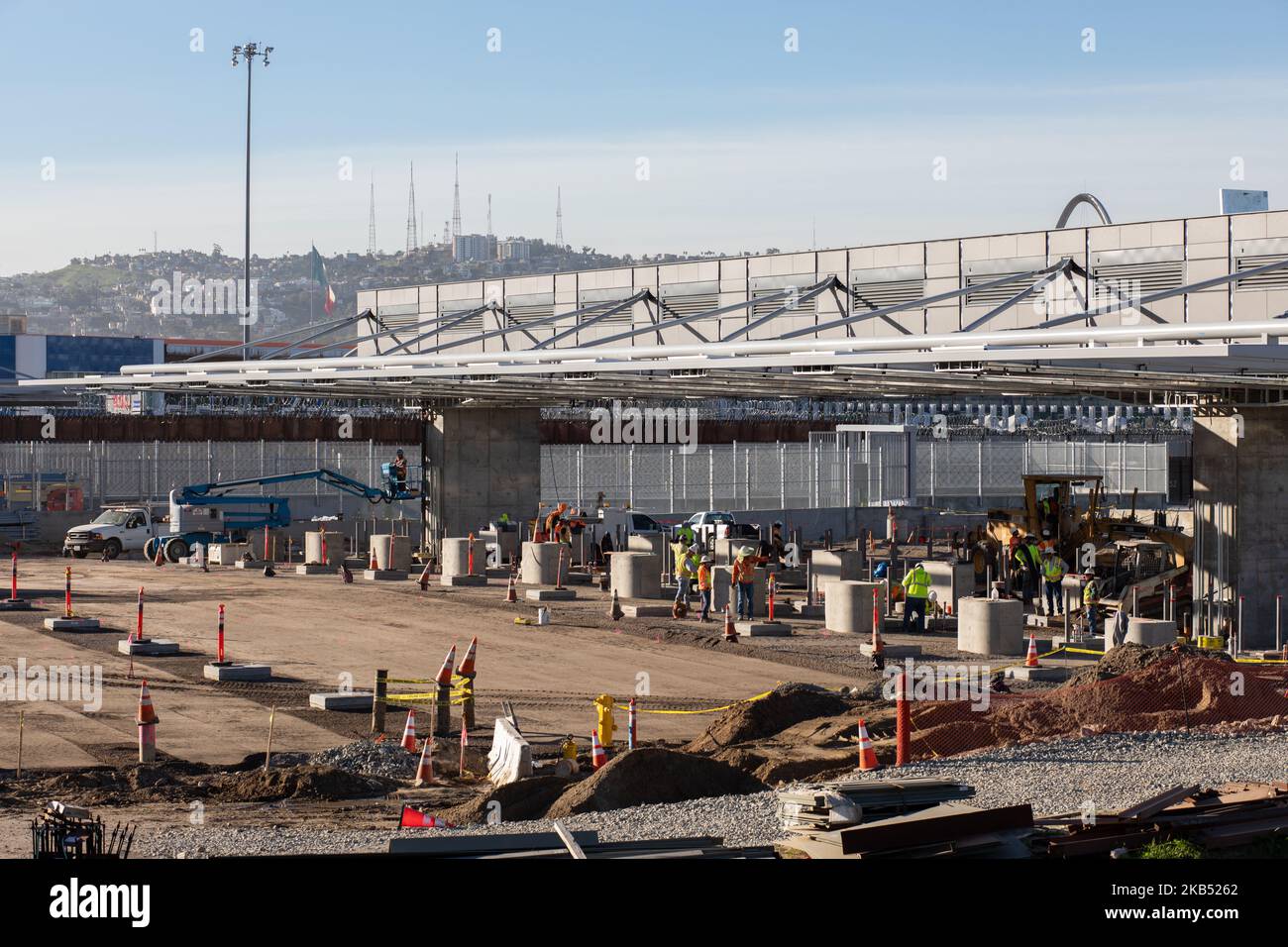 Construction is underway for more automobile entry options at the San ...