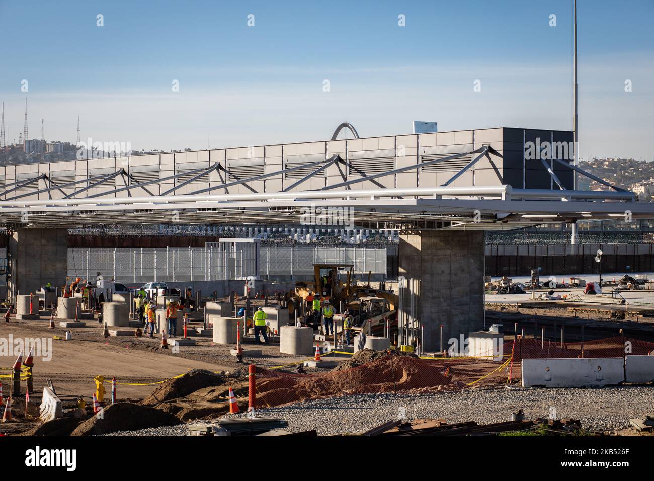 Construction is underway for more automobile entry options at the San ...