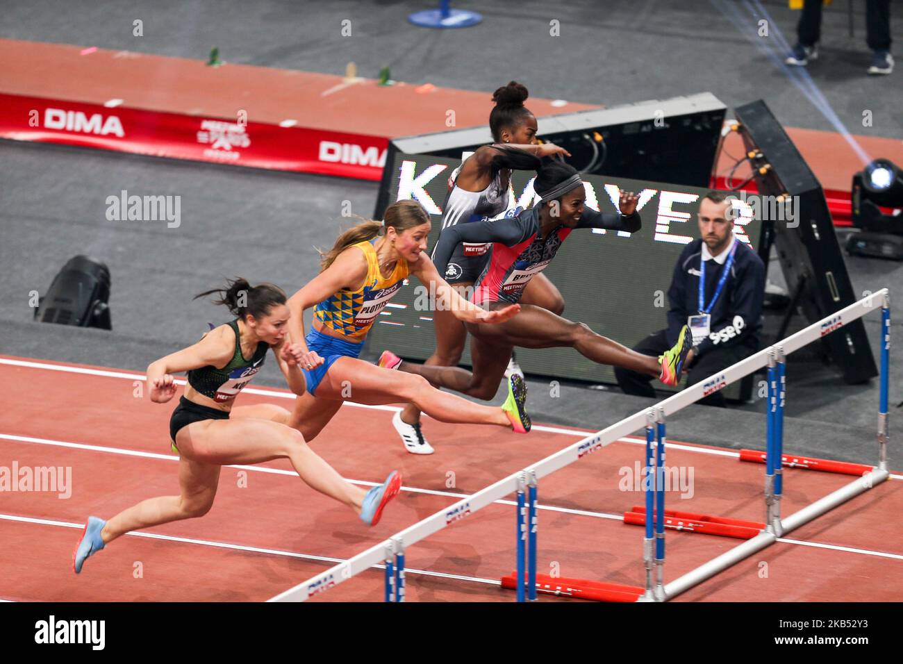 From left to right : Luca Kozak (Hun), Hanna Plotitsyna (Ukr), Evonne ...