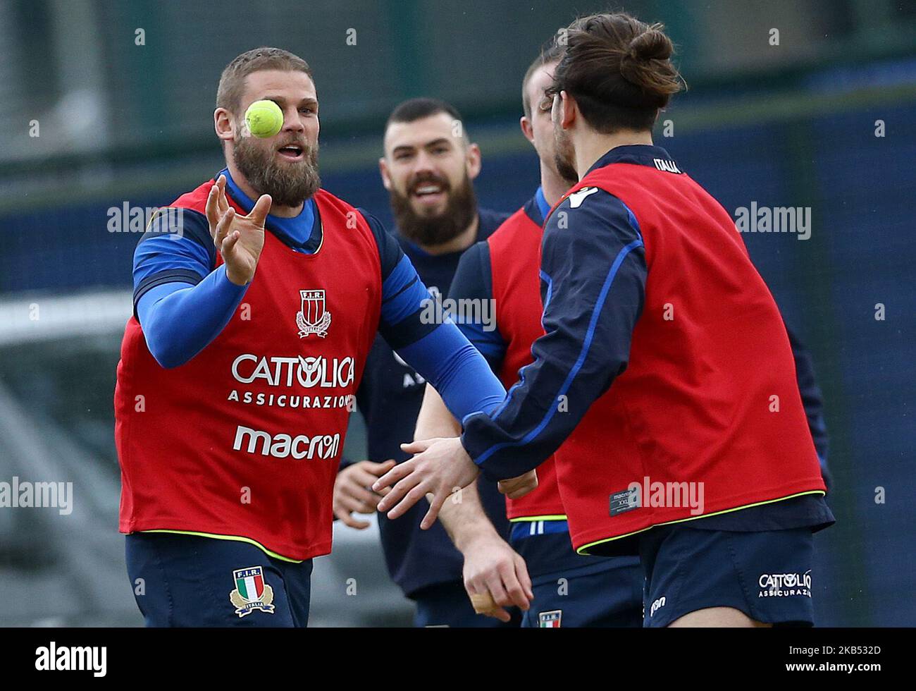 Italy traininig - Rugby Guinness Six Nations 2019 Dean Budd of Italy ...