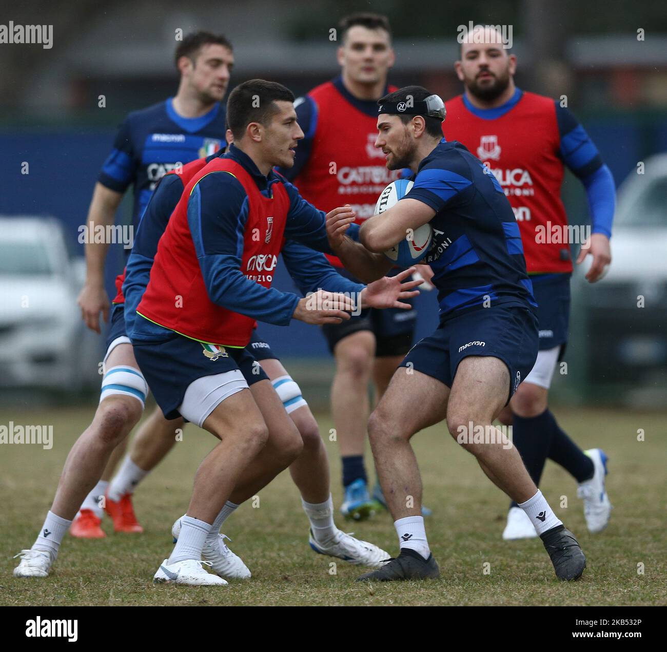 Italy traininig - Rugby Guinness Six Nations 2019 Ian McKinley of Italy ...