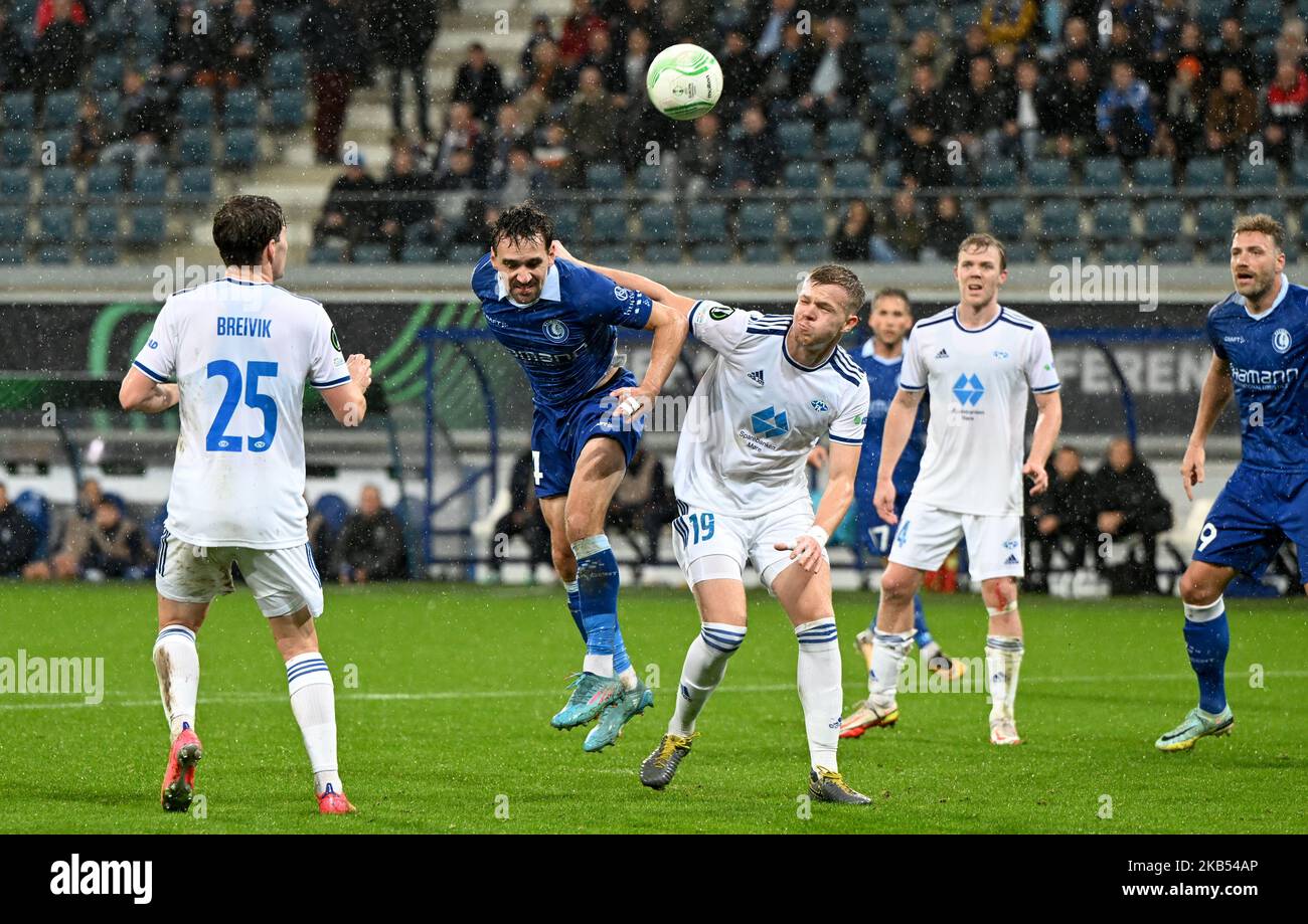 Gent , Belgium . 03/11/2022, Sven Kums (24) of Gent pictured in a ...