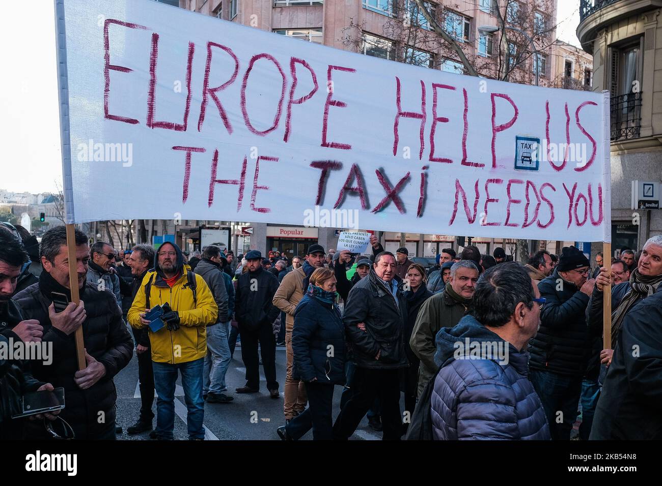 Taxi drivers protest for the tenth day of uninterrupted strike in ...