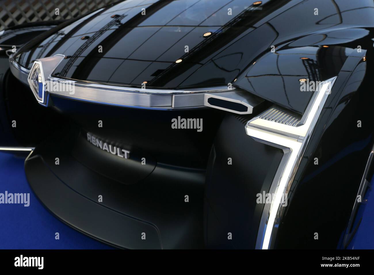 A Renault EZ-Ultimo concept-car is displayed during the press day of ...