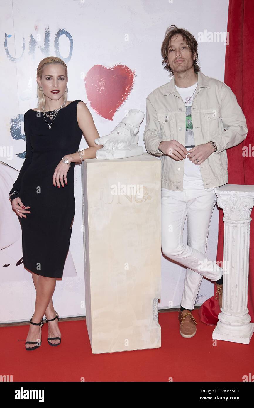 Ana Fernandez and Adrian Roma attends the 'Uno de 50' 'Por arte al amor ...