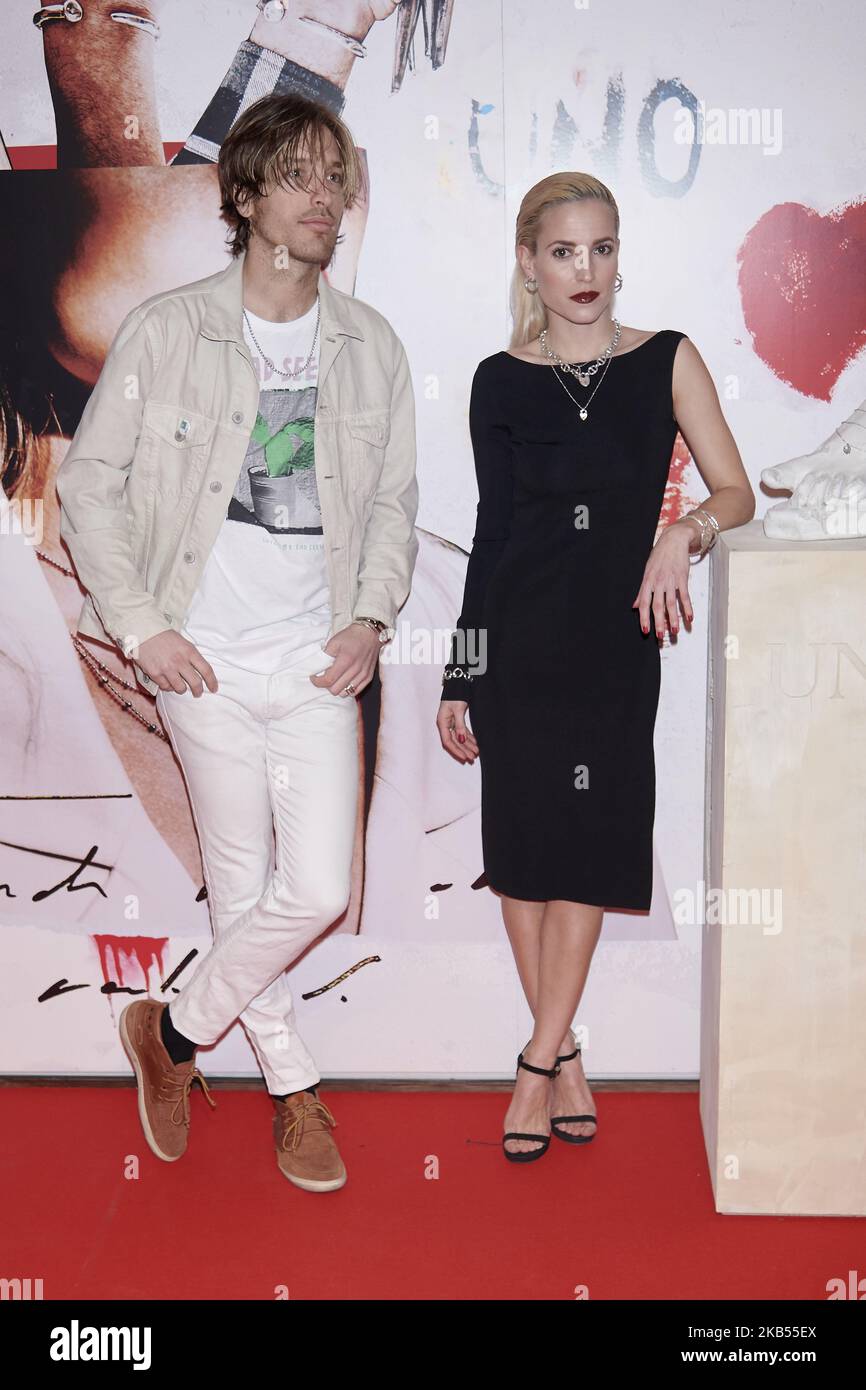 Ana Fernandez and Adrian Roma attends the 'Uno de 50' 'Por arte al amor ...