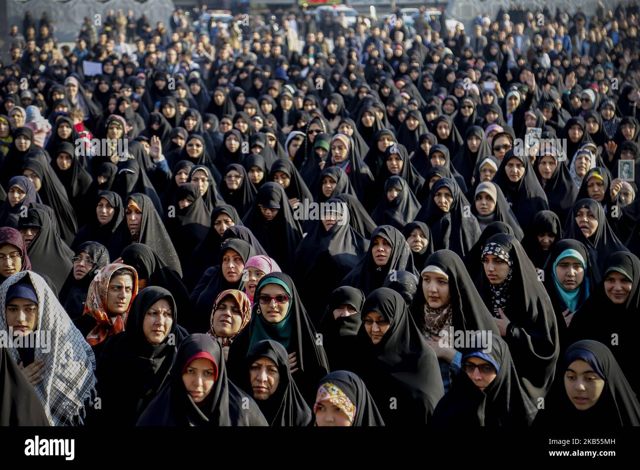 Iranian women and girls gather ahead of Islamic Revolution 40th ...