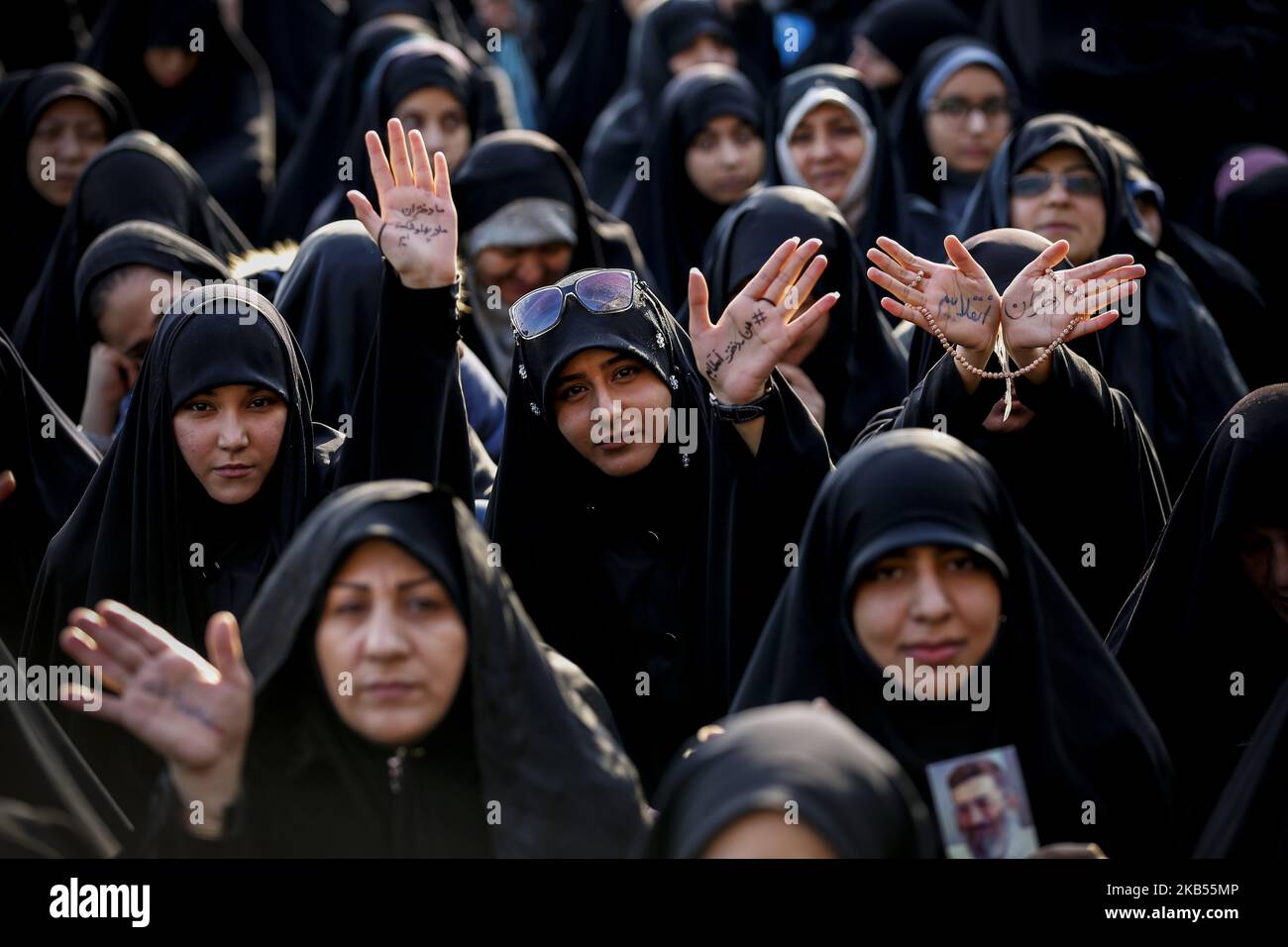 Iranian women and girls gather ahead of Islamic Revolution 40th ...