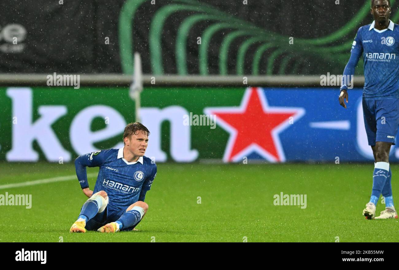 Gent , Belgium . 03/11/2022, Matisse Samoise (18) of Gent pictured in ...
