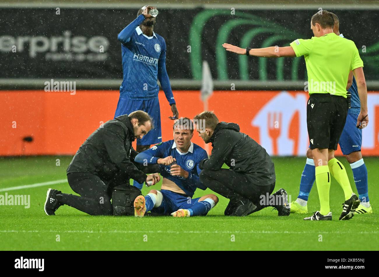 Gent , Belgium . 03/11/2022, Matisse Samoise (18) of Gent pictured in ...