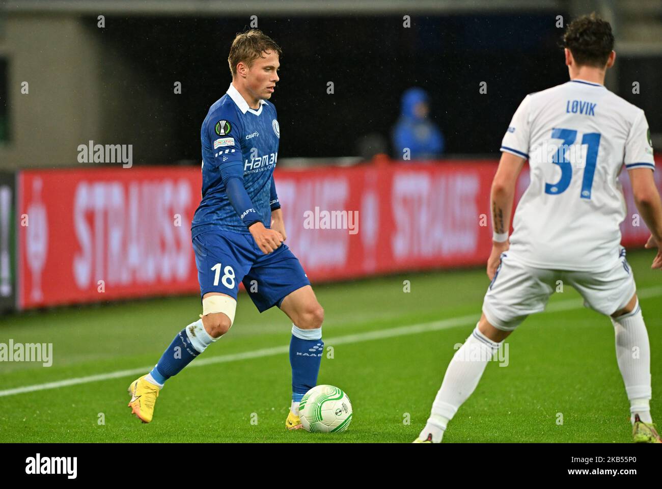 Gent , Belgium . 03/11/2022, Matisse Samoise (18) of Gent pictured ...
