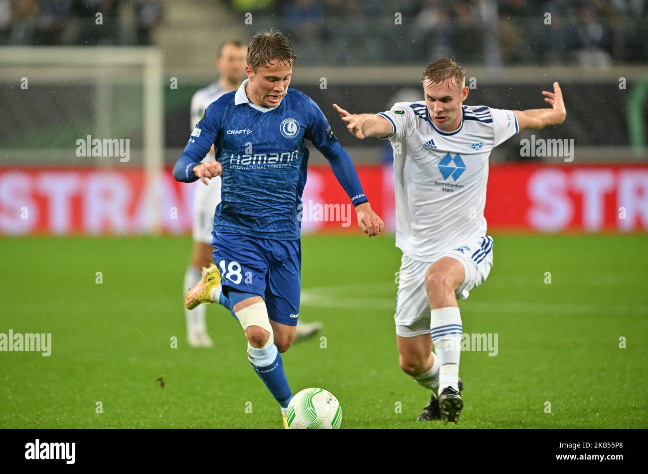 Gent , Belgium . 03/11/2022, Matisse Samoise (18) of Gent pictured ...
