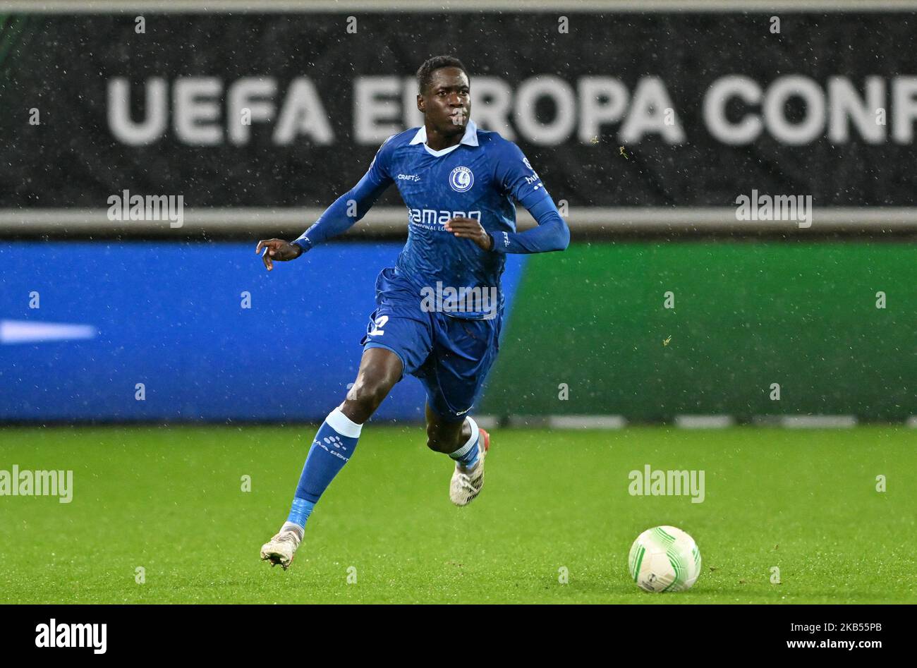 Gent , Belgium . 03/11/2022, Joseph Okumu (2) of Gent pictured during a ...