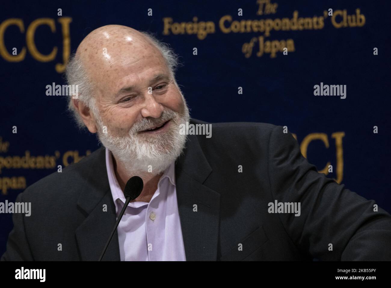 Rob Reiner, Director, Producer and Actor, addresses a news conference ...