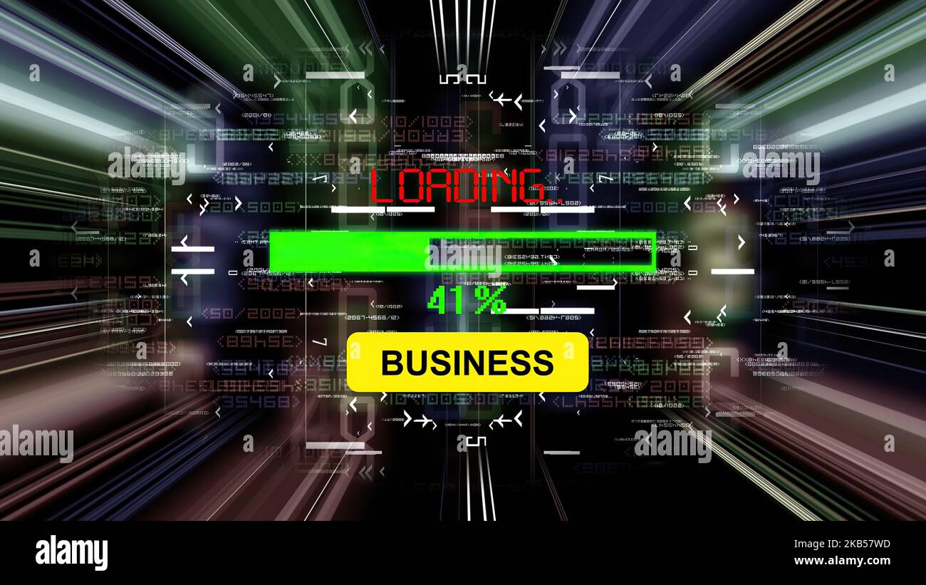 Business loading progress bar on the screen Stock Photo - Alamy