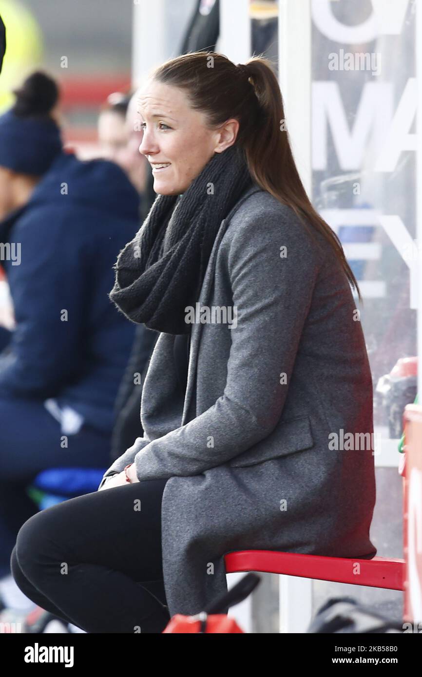 Casey Stoney manager of Manchester United during the SSE Women's FA Cup ...