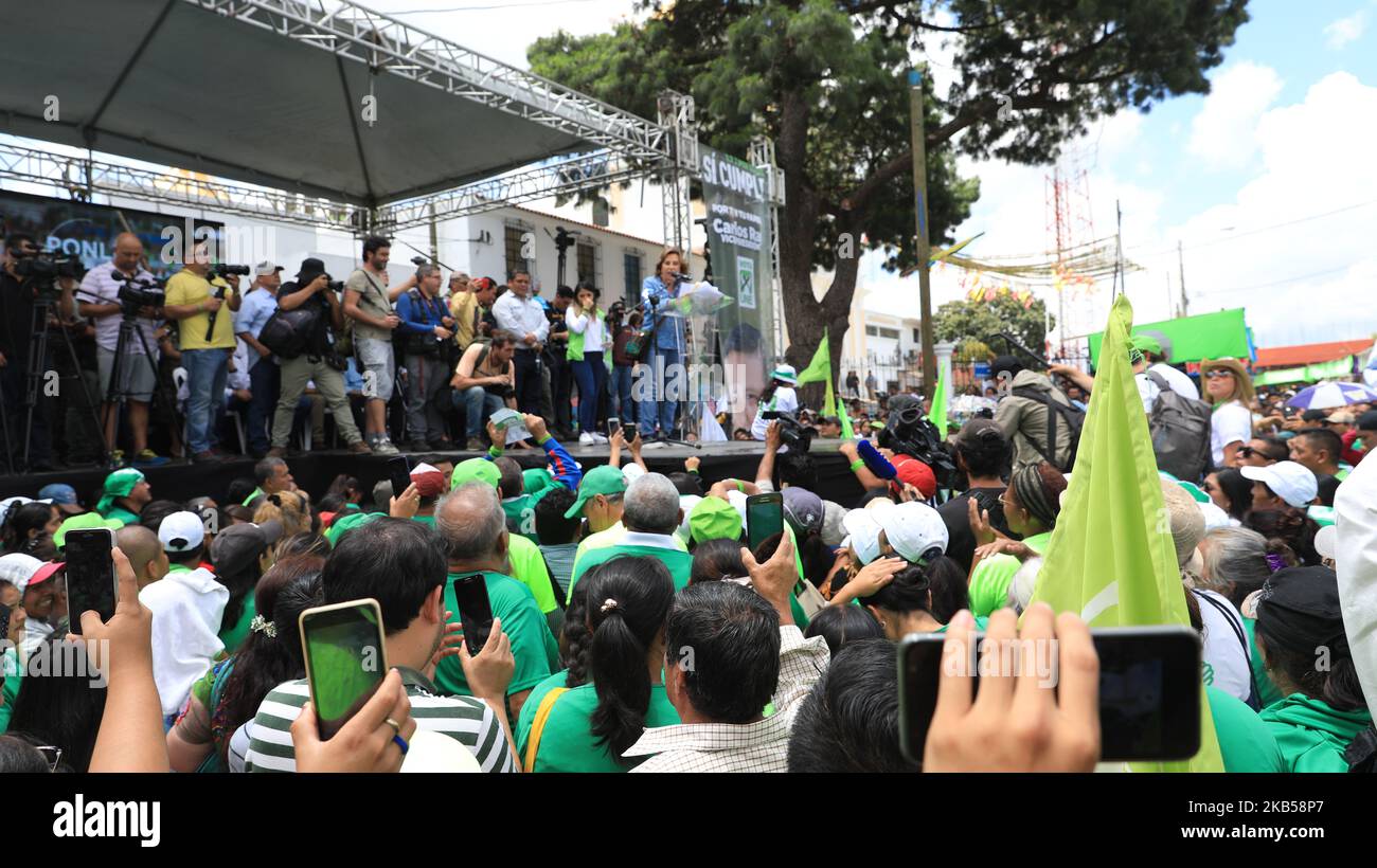 Sandra Torres, presidential candidate for the Unidad Nacional de la ...