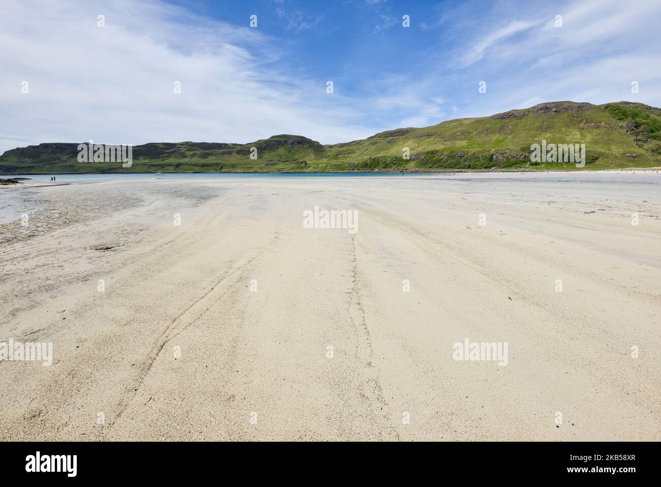 Calgary Bay Mull Scotland. West side of Mull and famous for mass ...