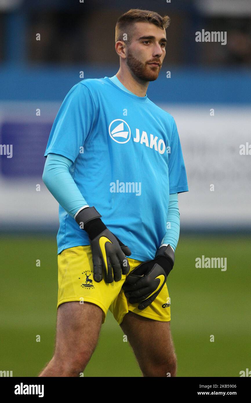 Middlesbrough goalkeeper Zac Hemming who is on loan at Hartlepool ...