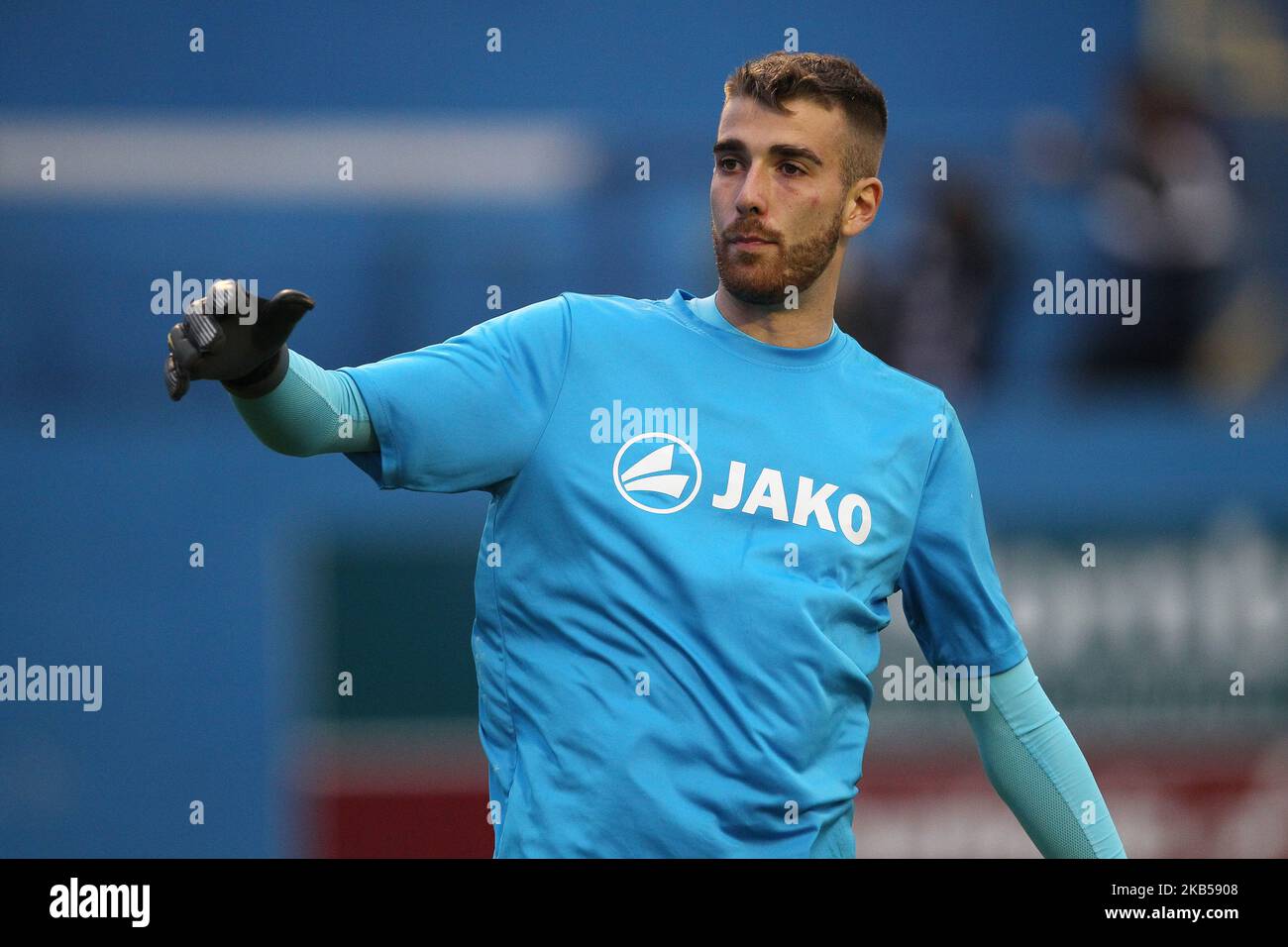 Middlesbrough goalkeeper Zac Hemming who is on loan at Hartlepool ...