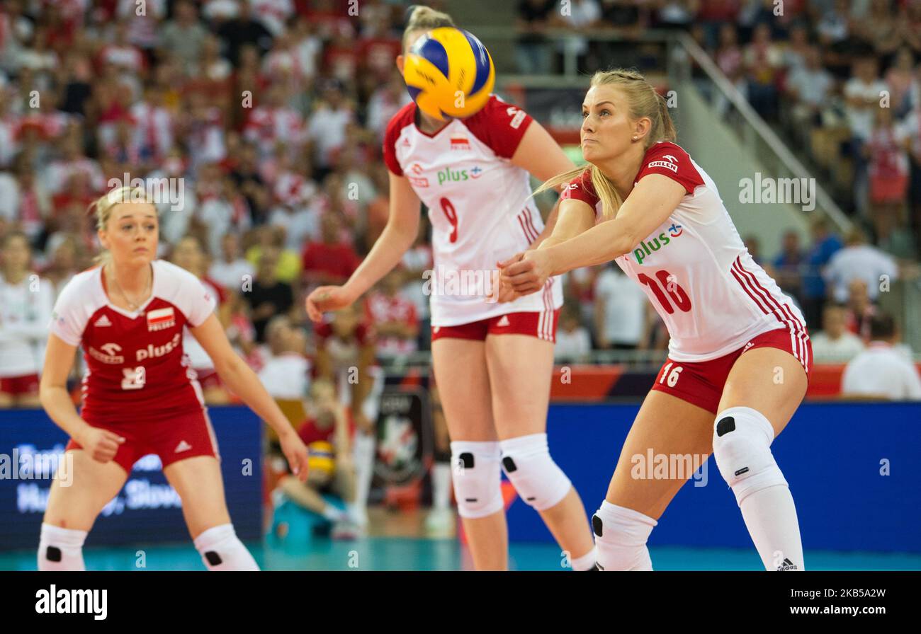 Maria Stenzel, Magdalena Stysiak, Natalia Medrzyk of Poland in action ...