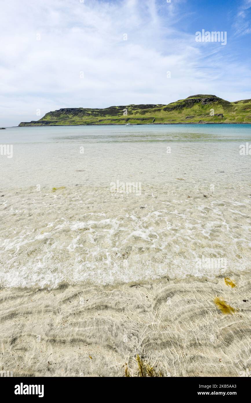 Calgary Bay Mull Scotland. West side of Mull and famous for mass ...