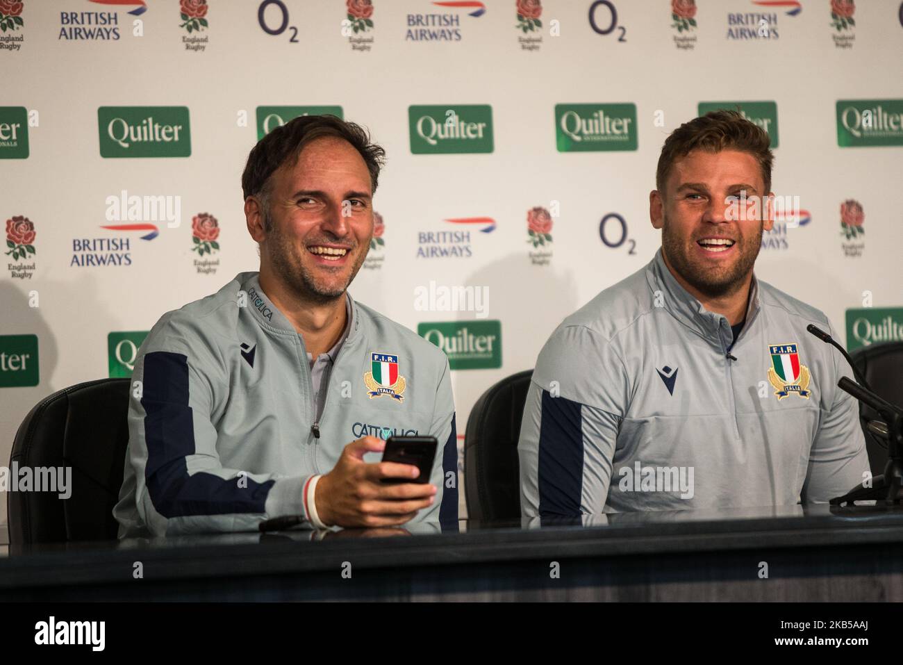 Dean Budd (Captain) and Antonio Pellegrino (Italy Rugby) are ...