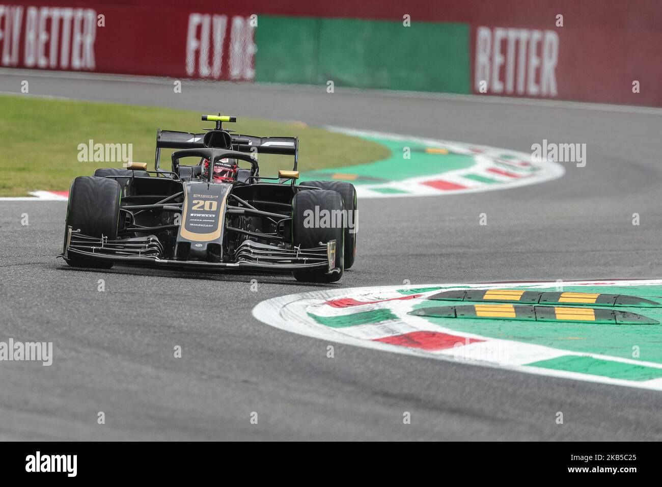Kevin magnussen driving the 20 rich energy haas f1 team hi-res stock ...