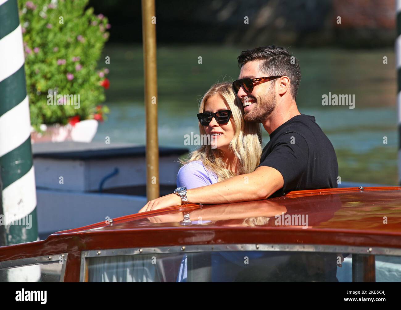 Valentina Ferragni,Luca Vezil are seen arriving at the 76th Venice Film ...