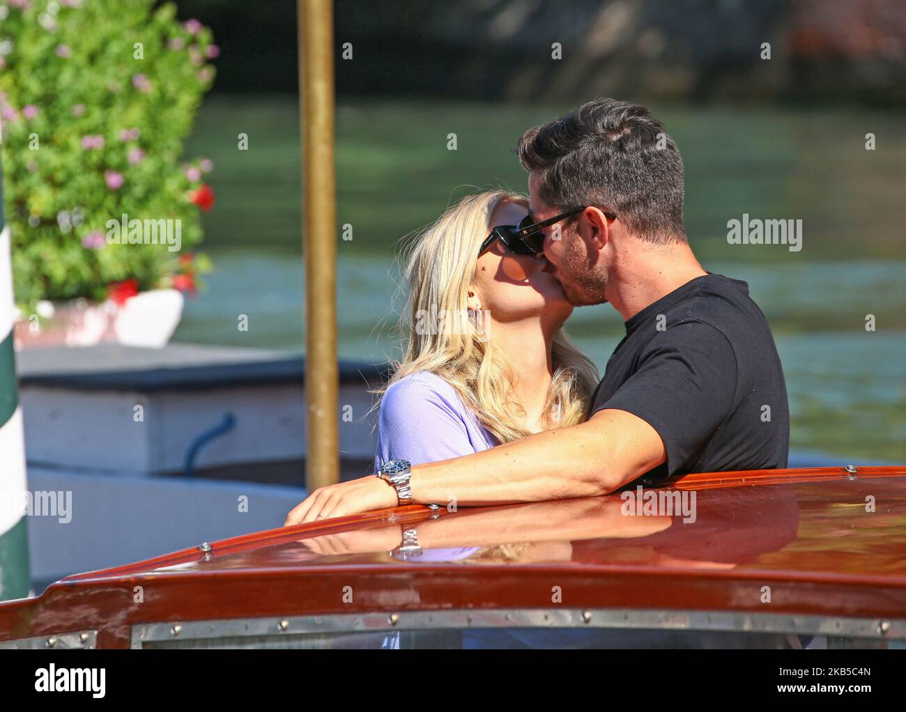 Valentina Ferragni,Luca Vezil are seen arriving at the 76th Venice Film ...